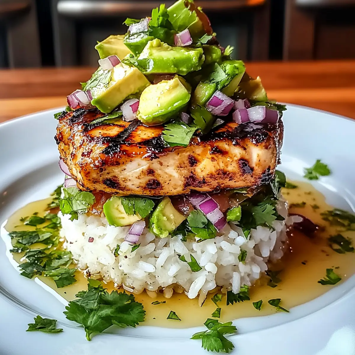 Delicious Honey Lime Chicken & Avocado Rice Stack to Savor