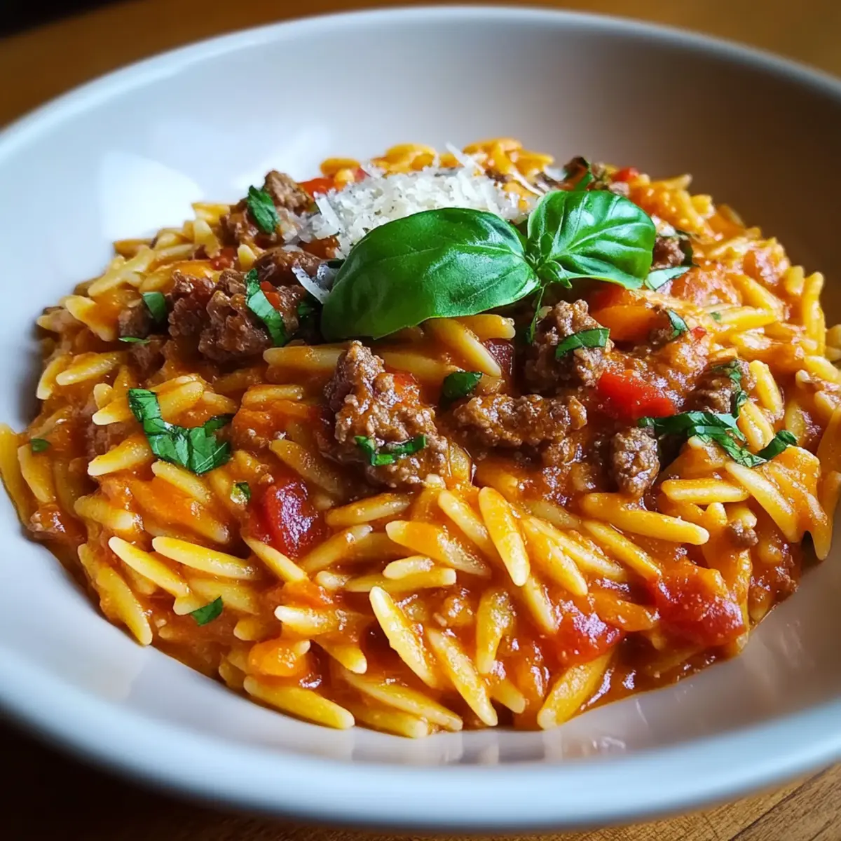 Ultimate Beef Orzo with Tomato Cream Sauce: Cozy Comfort Food