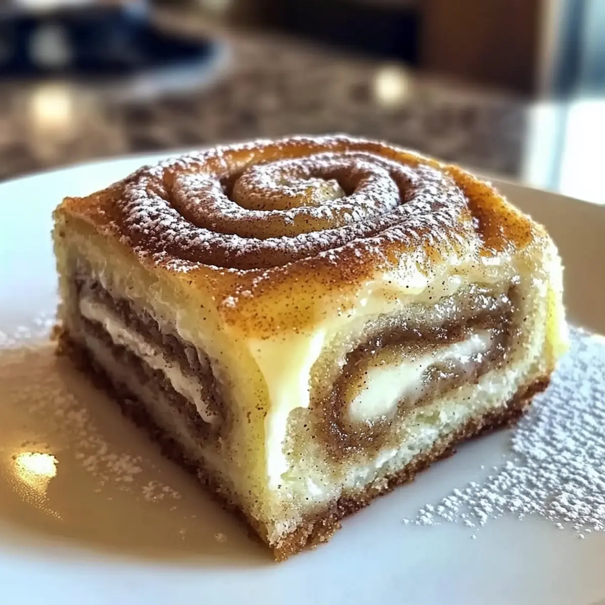 Irresistibly Gooey Cinnamon Roll Cake with Zesty Lemon Glaze