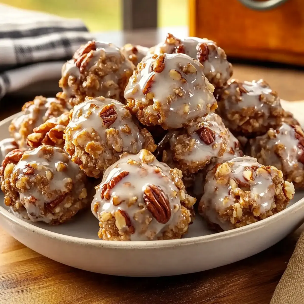 Pecan Crunch Glazed Bites: The Irresistible No-Bake Delight
