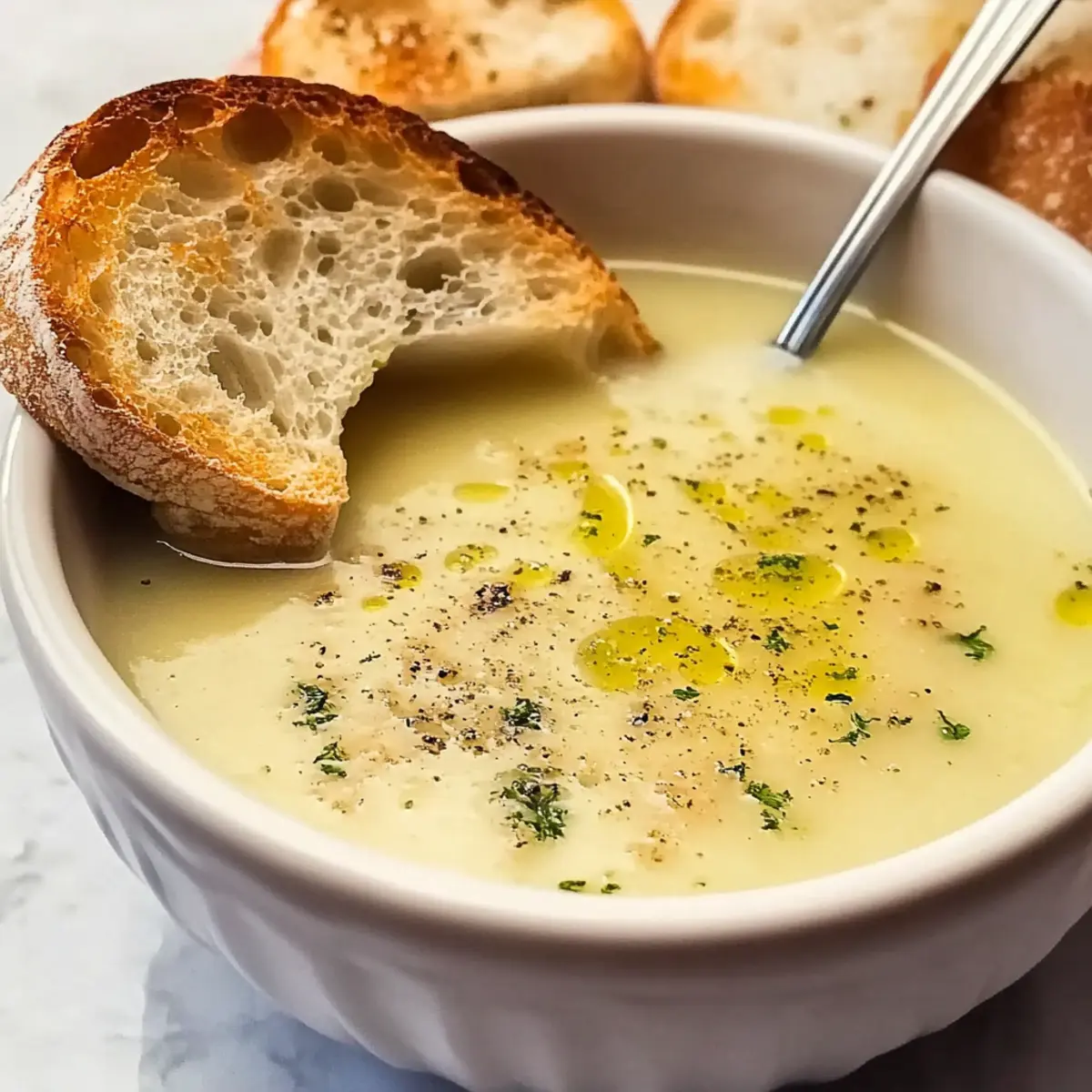 Ultimate Comforting French Style Garlic Soup Recipe