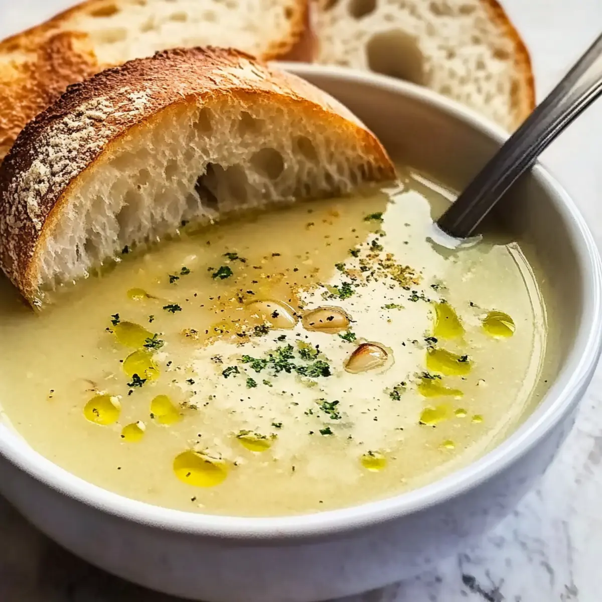 Ultimate Comforting French Style Garlic Soup Recipe