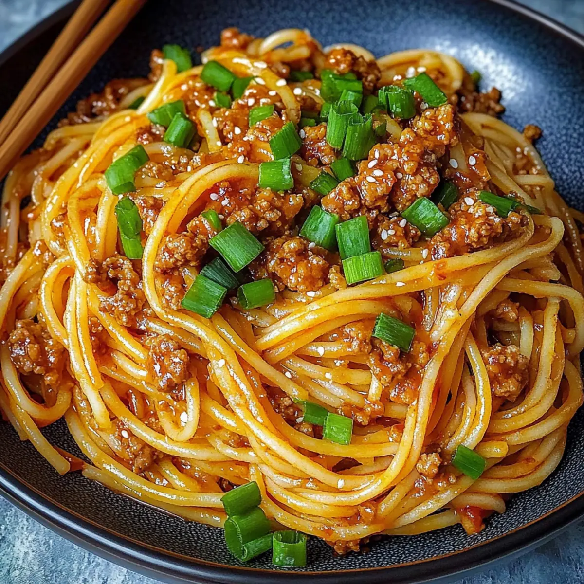 Irresistible Asian-Style Ground Beef Spaghetti Recipe