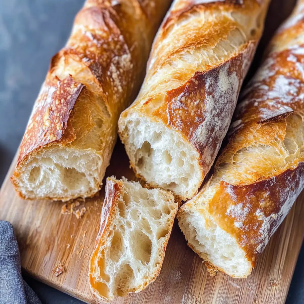 Easy No-Knead Baguette Recipe for Delicious Homemade Bread